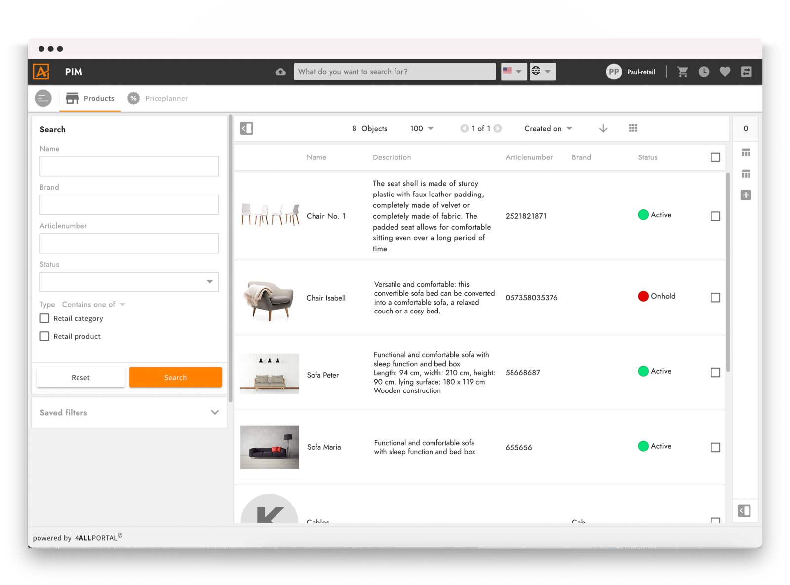 Product Information Management System - 4ALLPORTAL Product Information Management System - 4ALLPORTAL
